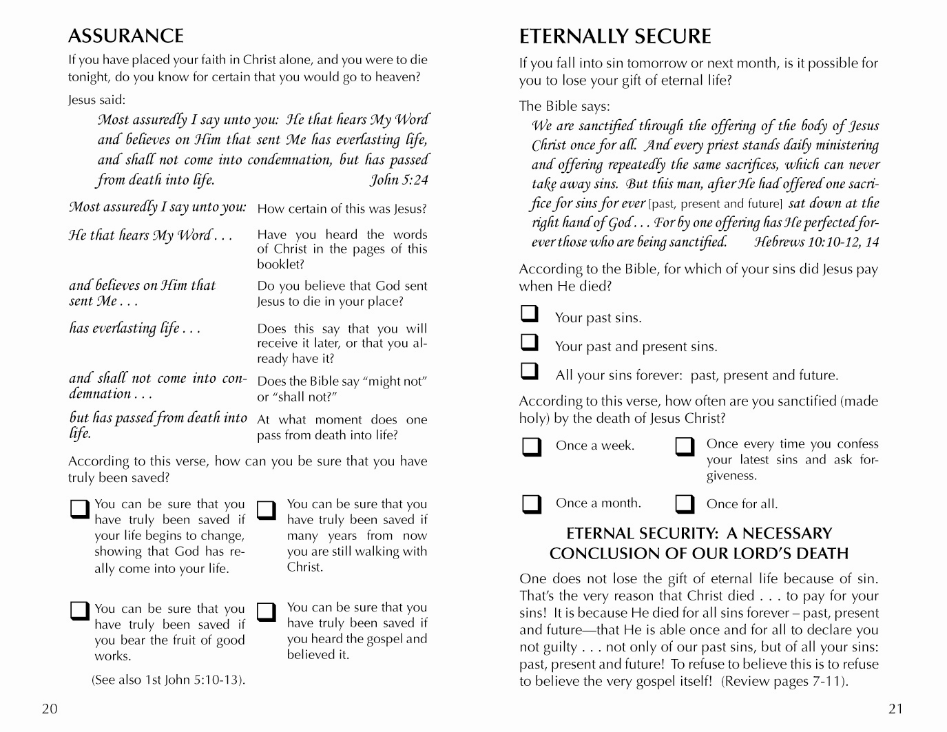 Gospel Booklet